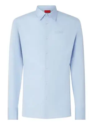 FERRARI Popeline Shirt - Sky Blue