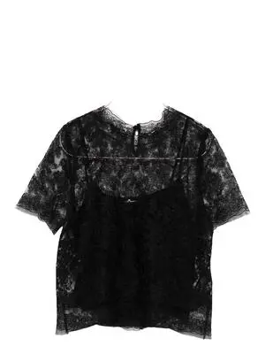 Ermanno Scervino Lace T-shirt - Black