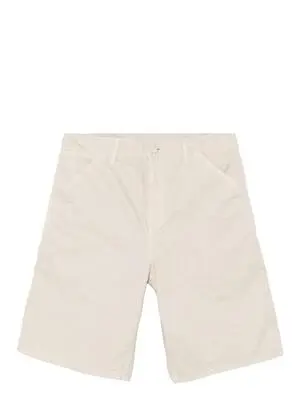 Carhartt Work In Progress Single Knee Cotton Bermuda Shorts - Beige