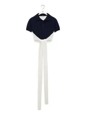 Loewe Wool And Cashmere Polo Shirt - Blue