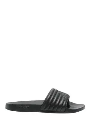 TOM FORD Leather Slippers - Black