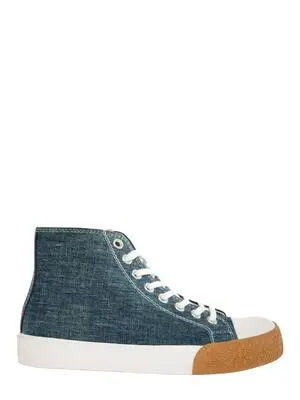 Loewe Bloc Denim High-top Sneakers - Sky Blue