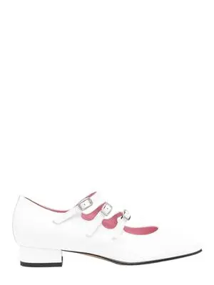 CAREL Ariana Patent Leather Mary Janes - White
