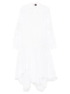 Loewe Cotton Chemisier Dress - White