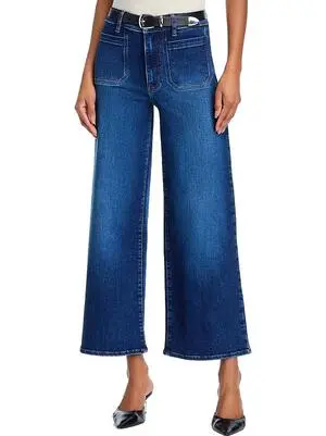 FRAME Le Pixie High-rise Slim Palazzo Jeans - Savior