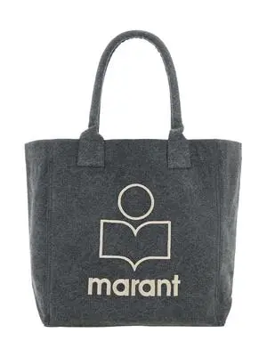 Isabel Marant Yenky Small Canvas Tote - Black