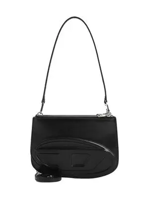DIESEL 1dr Twin Leather Shoulder Bag - Black