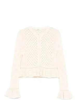 Chloé Wool And Silk Cardigan - White