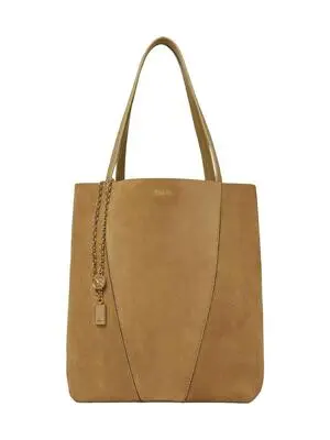 Chloé Spin Suede Leather Tote Bag Green