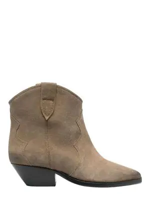Isabel Marant Dewina Leather Boots - Grey