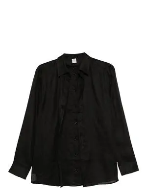 TOTÊME Button-Down Shirt Black