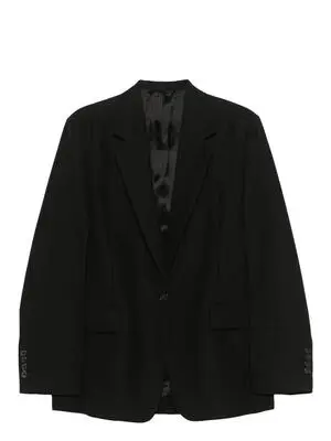 TOTEME Wool Blend Single-breasted Blazer Jacket - Black