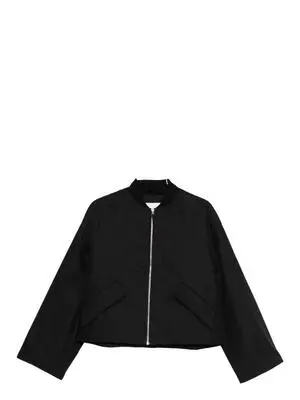 Closed Cotton-blend Bomber Jacket - Black