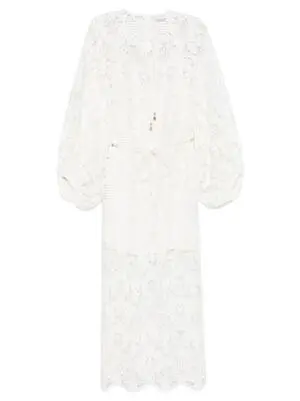 ZIMMERMANN Coco Lace Midi Dress