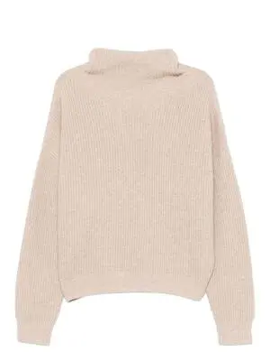 Isabel Marant Brooke Mock Neck Jumper - Beige