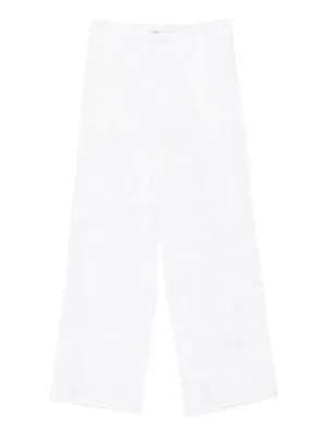 TOTEME TOTEME Monogram Crochet Pantalone White