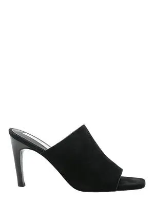 TOTEME Velvet Mules - Black