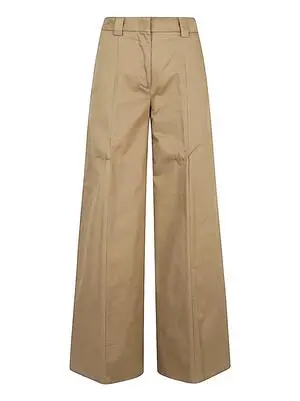 THE LATEST Alma Cotton Trousers - Green