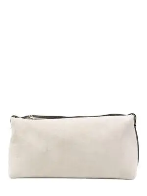 TOTÊME Suede Clutch - White