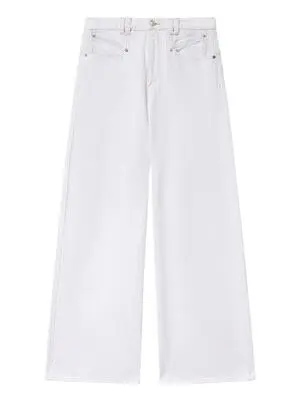 Isabel Marant Lemony Denim Jeans - White