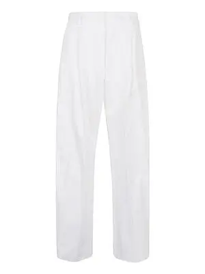 THE LATEST Billie Cotton Trousers - White