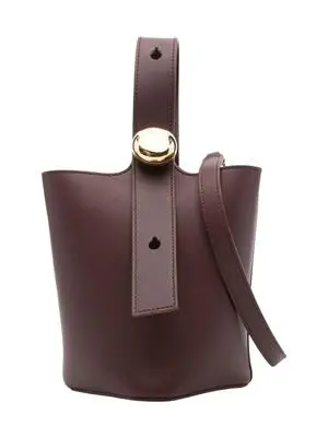 Loewe Mini Leather Bucket Bag - Red