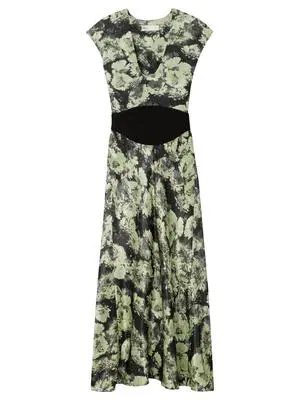 Tory Burch Printed Midi Dress - Green