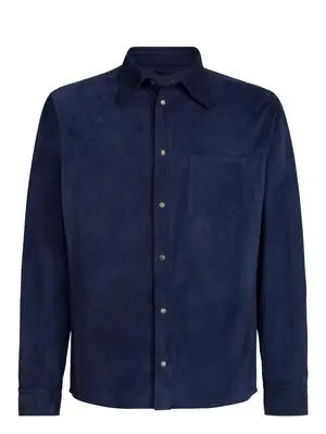 Loewe Leather Shirt - Blue