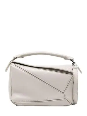 Loewe Puzzle Mini Leather Handbag - Grey