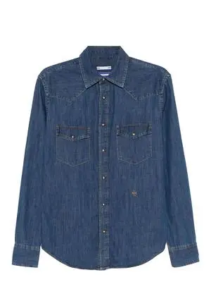 Jacob Cohen Cotton Western Shirt - Blue