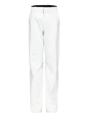 MAISON MARGIELA Waxed Trousers - White