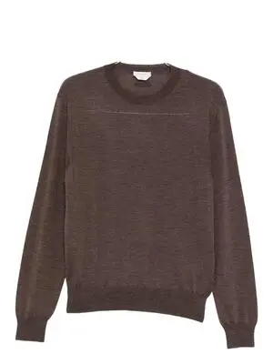 Jacob Cohen Wool And Silk Crewneck Sweater - Brown