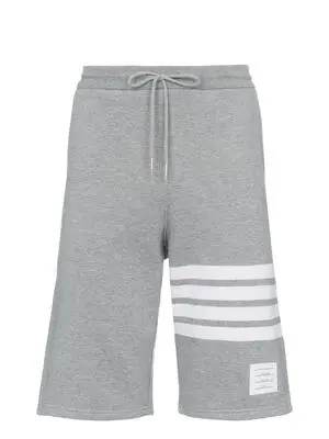 Thom Browne 4-bar Cotton Sweatpants - Grey
