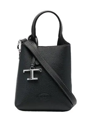 TOD'S Leather Micro Bucket Bag - Black