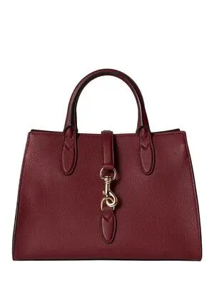Gucci Jackie Medium Leather Handbag - Red