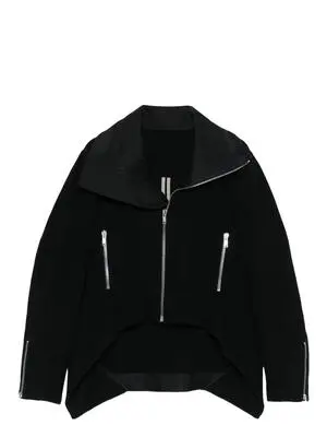 Rick Owens Wool Zipped Jacket - Black