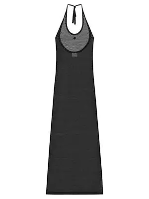 COURREGES Cotton Long Tank Dress - Black