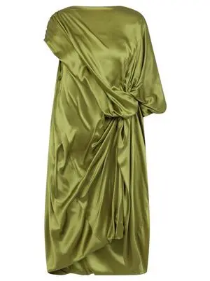 Dries Van Noten Dalant Silk Mini Dress - Green
