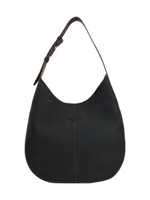 TOD'S Di Bag Small Leather Hobo Bag - Black