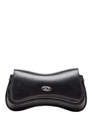 DIESEL Leather Clutch - Black