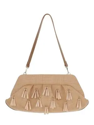 THEMOIRE THEMOIRE' Emera Fringed Clutch Beige