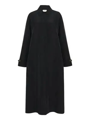 THE ROW Long Coat - Black