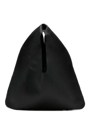 THE ROW Bindle Small Leather Shoulder Bag - Black