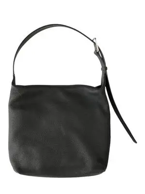THE ROW Isa Leather Shoulder Bag - Black