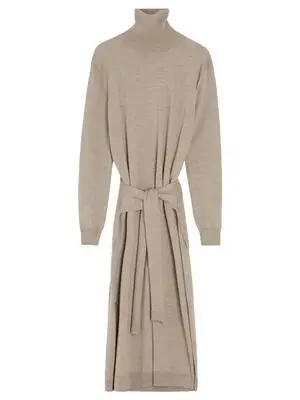 LEMAIRE Wool Blend Midi Dress - Grey