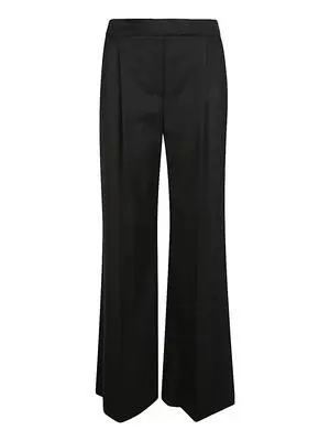 TOTEME Wool Blend Trousers - Black