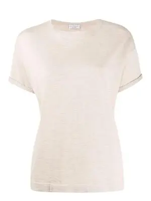BRUNELLO CUCINELLI Cashmere-Silk Blend T-Shirt