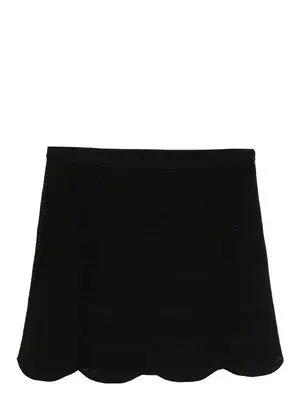 TOM FORD Silk And Cotton Mini Skirt - Black