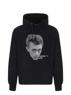 Sacai James Dean Printed Sweatshirt - Black