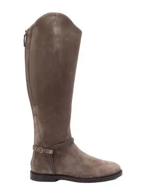 Rick Owens Suede Boots - Brown